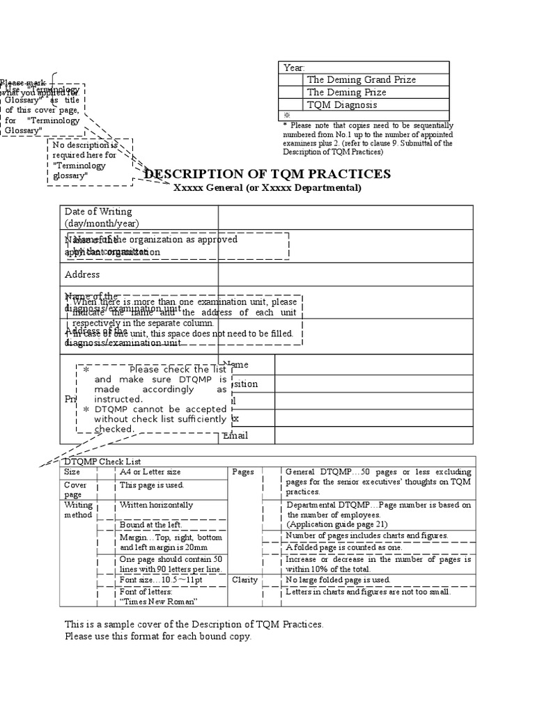 TQM Practices Documentation Guide | PDF
