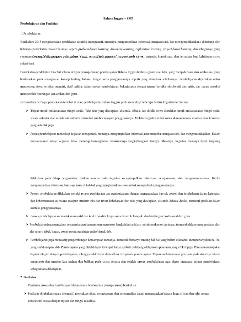 Level Cognitve Reading Comprehension B.Inggris SMP | PDF | Seni ...