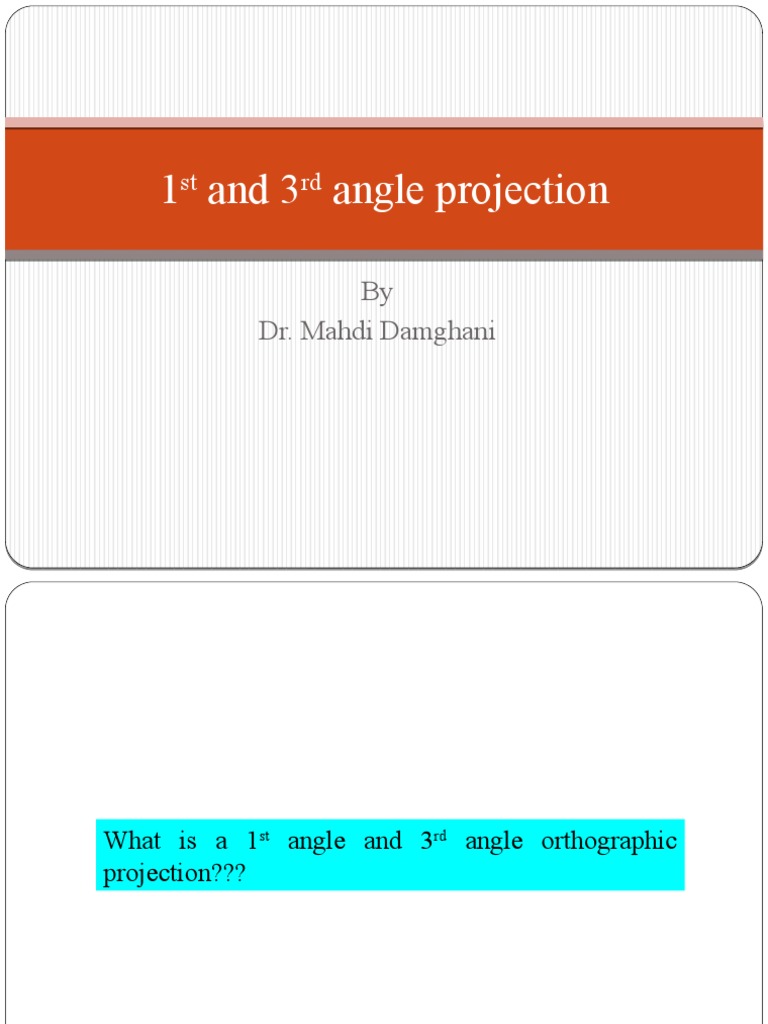 1st and 3rd Angle Projection | PDF | Engineering