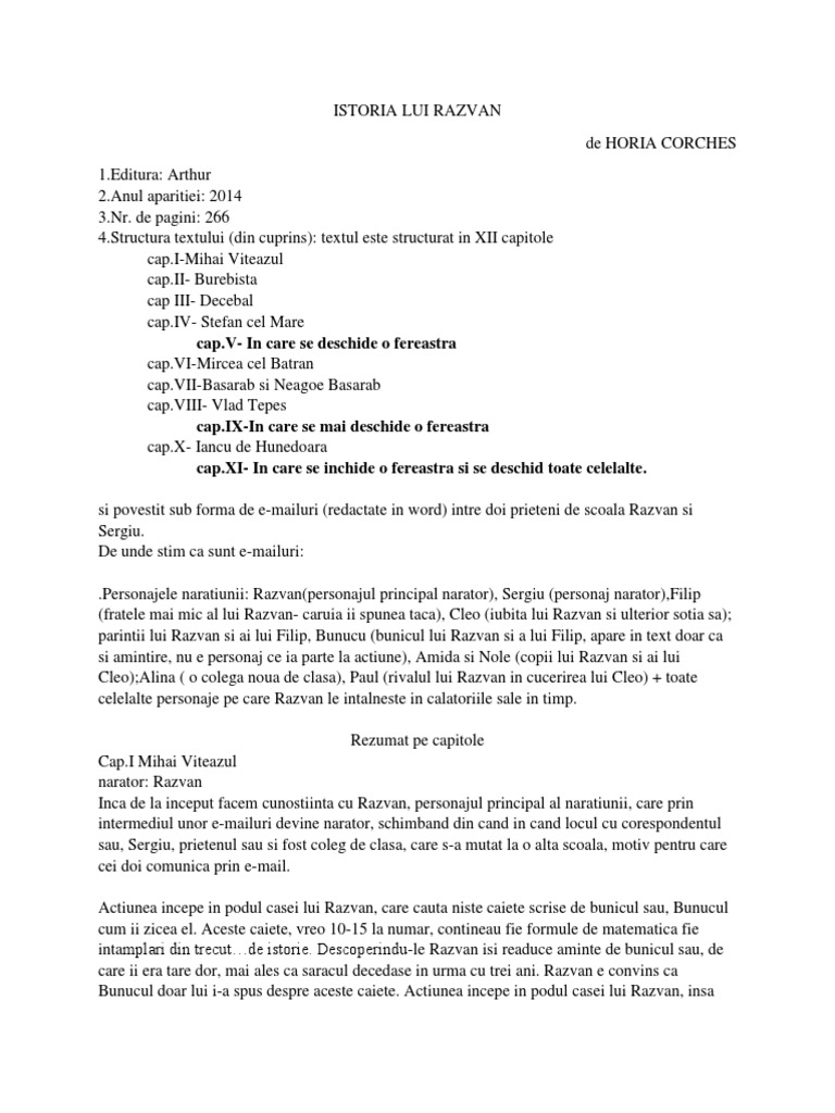 Istoria Lui Razvan | PDF