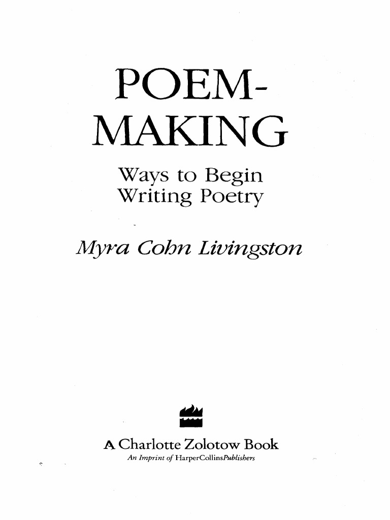 Poem-Making Myra Cohn Livingston PDF | PDF | Poetry | Ballad