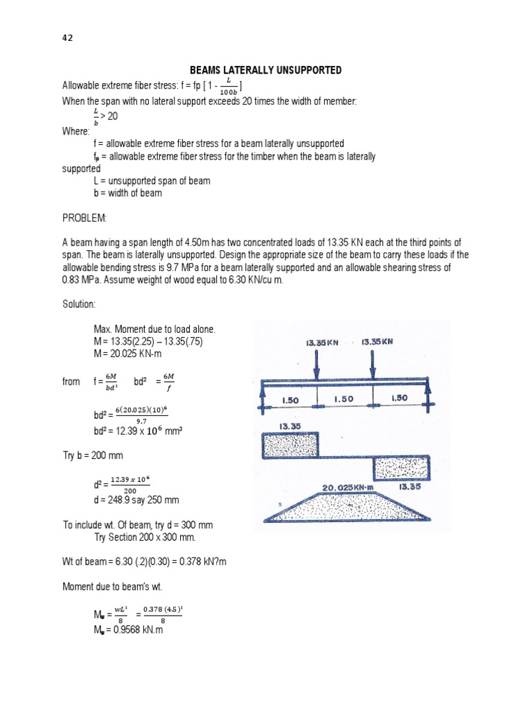 MATH Timber Design and Construction Meth | PDF | Beam (Structure) | Structural Engineering