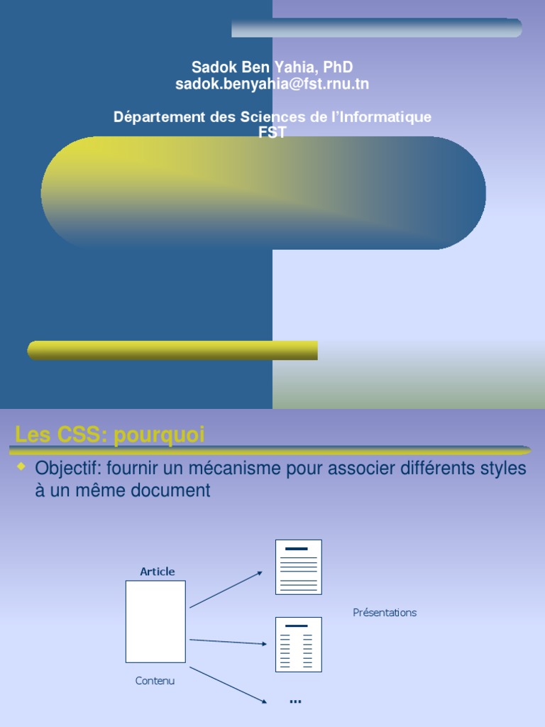Cours CSS | PDF | Feuilles de style en cascade | Langage de balisage