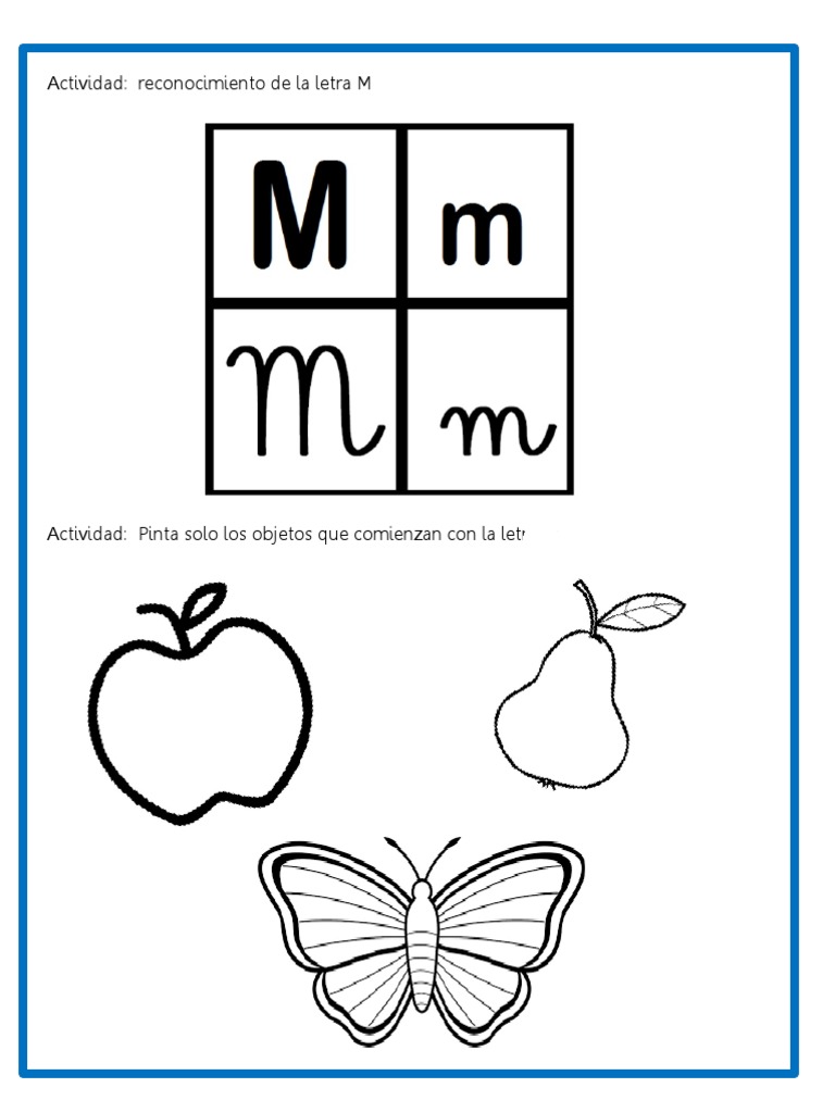 Actividades para la letra M | PDF | Artes del Lenguaje y Comunicación ...
