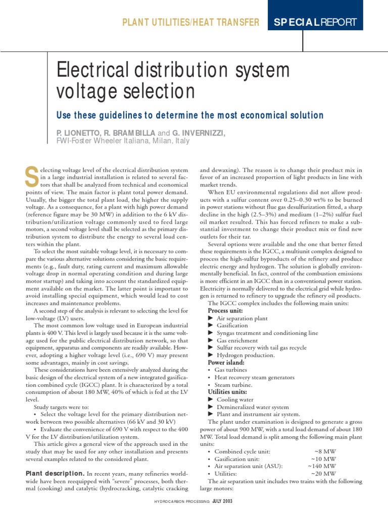HP07 Electric. Distribution | PDF | Transformer | Fuse (Electrical)