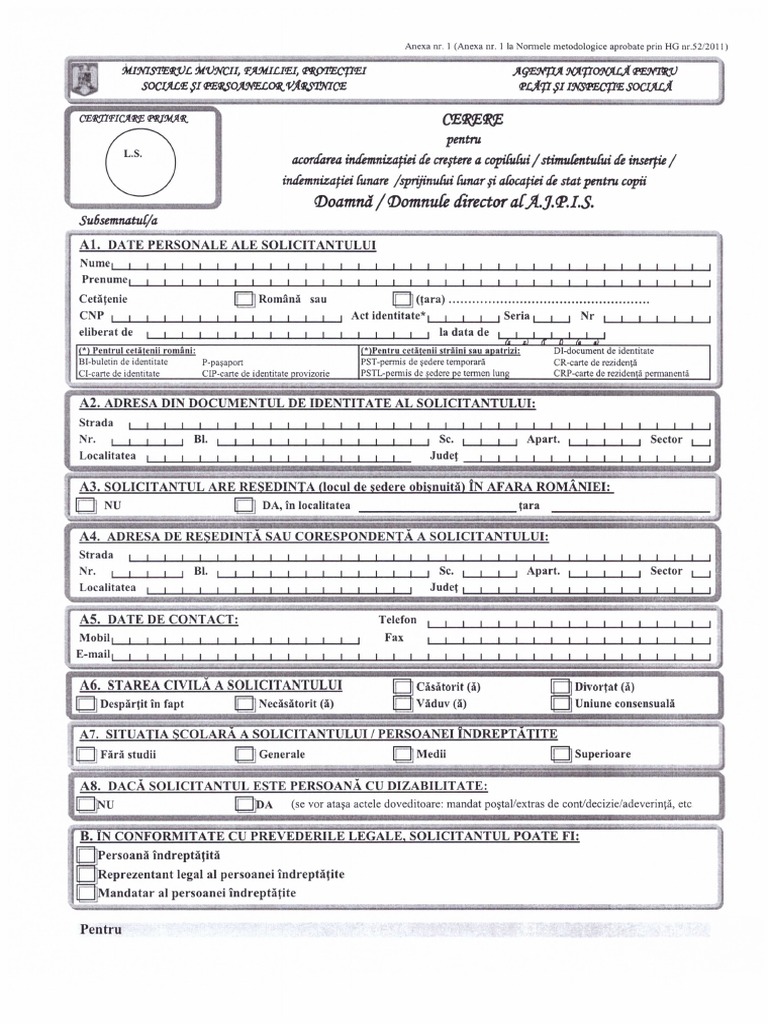 Model Cerere ICC Actualizata PDF | PDF