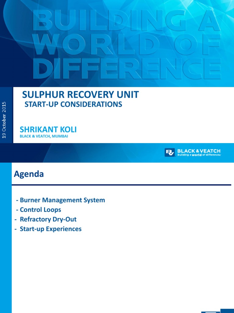 SRU Start-Up Considerations - Shrikant Koli - Black & Veatch PDF | PDF ...