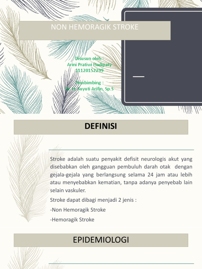 Non Hemoragik Stroke | PDF