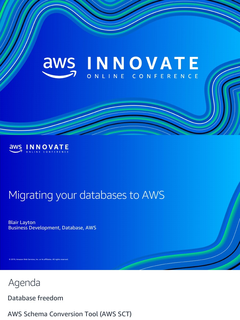 Migrating Your Databases To AWS Blair Layton Final | PDF | Amazon Web Services | Postgre Sql