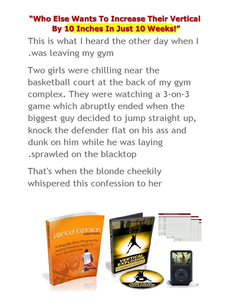 Vertical Jump Training Vert Shock Adam Folker PDF Ebook Free Download ...