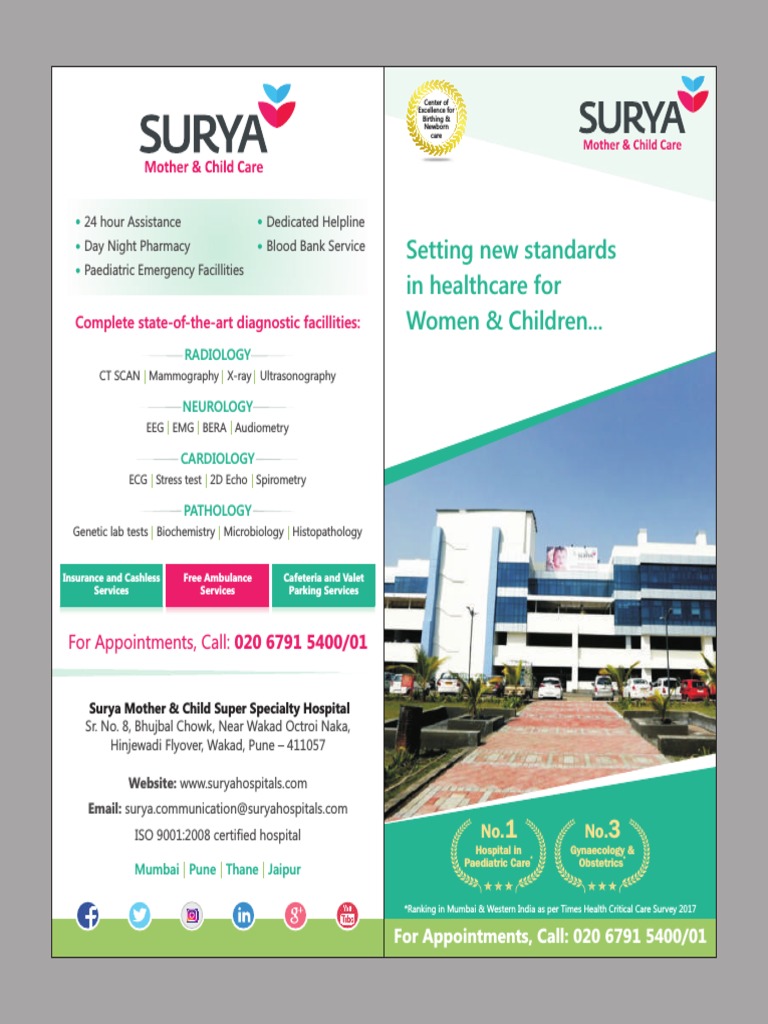 Opd Brochure Pune | PDF | Neonatology | Neonatal Intensive Care Unit