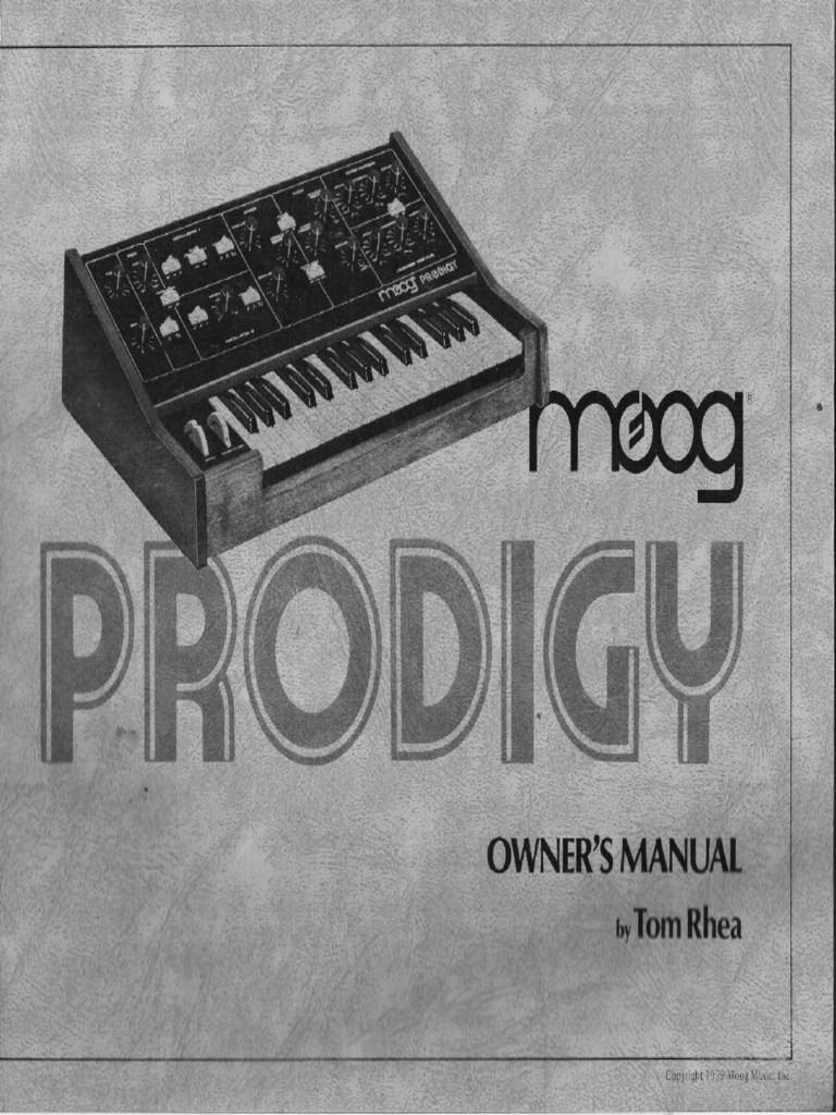 Moog Prodigy Manual PDF | PDF
