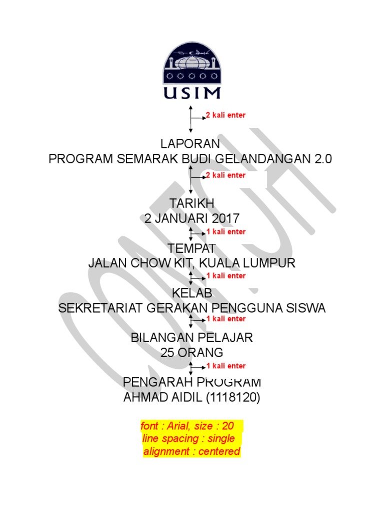 Contoh Laporan Program | PDF