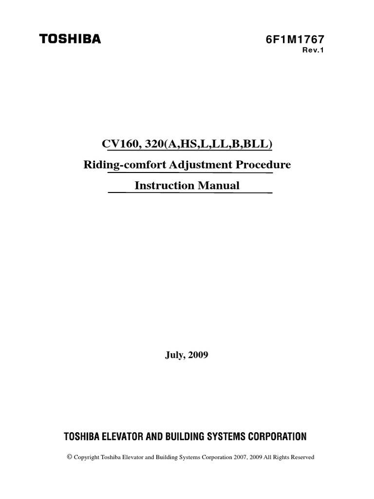CV320 (L, LL) Riding-Comfort Adjustment Procedure Instruction Manual ...