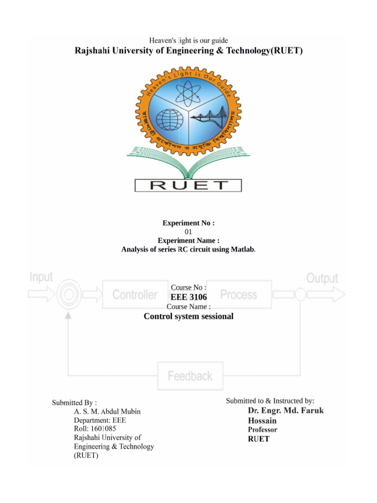 Analysis of Series RC Circuit Using Matlab | PDF | Series And Parallel ...