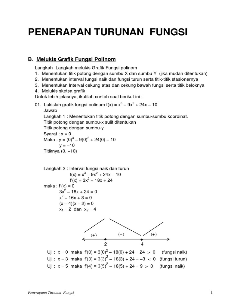 Menggambar Grafik Fungsi Polinomial | PDF | Metode & Bahan Ajar