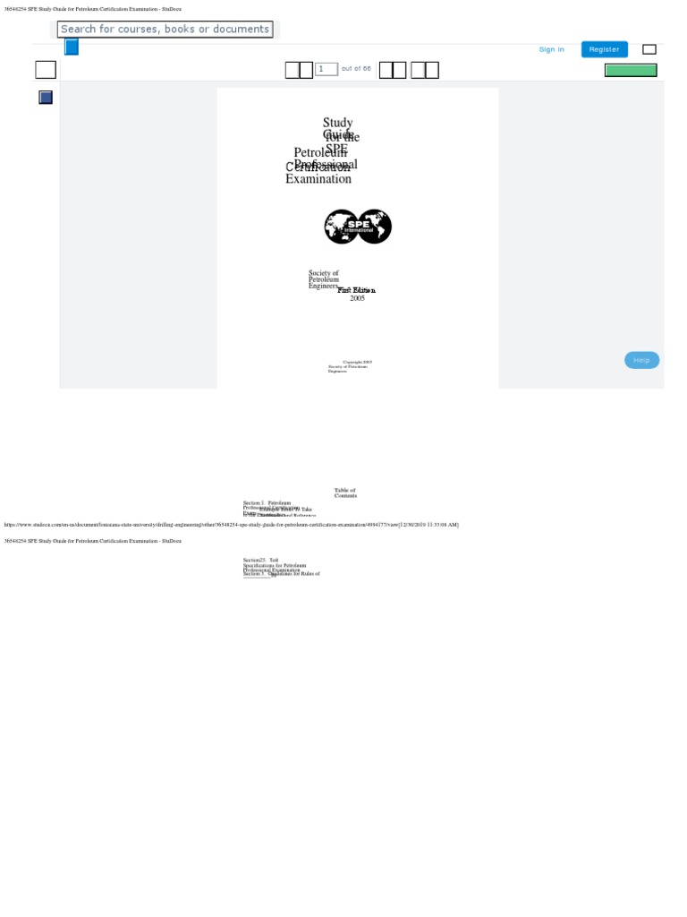 SPE Study Guide For Petroleum Certification Examination | PDF | Engineering
