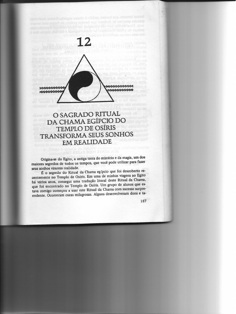 Ritual Da Chama Sagrada de Osíris PDF | PDF