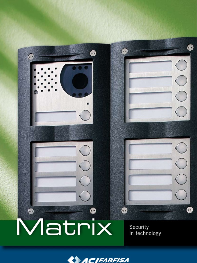 Matrix: Security in Technology | Download Free PDF | Camera | Video