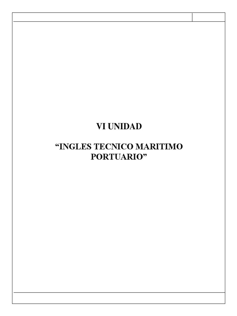 Ingles Maritimo | PDF | Transporte de agua | Buques