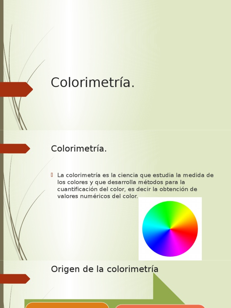 La colorimetría: medición y cuantificación del color | PDF | Color | Ligero