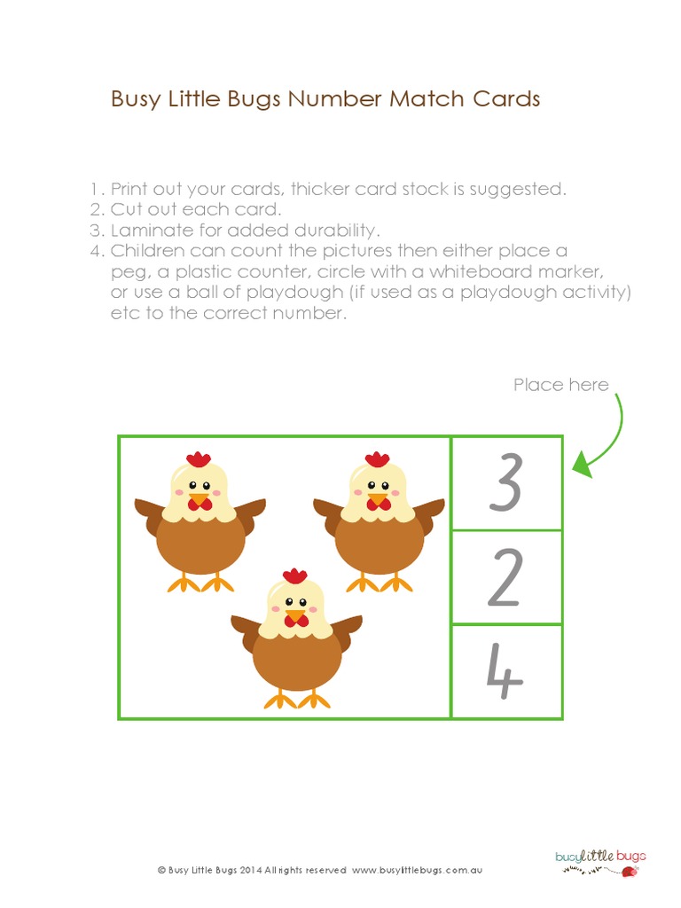 On The Farm Number Match Peg It Freebie by Busy Little Bugs | PDF ...
