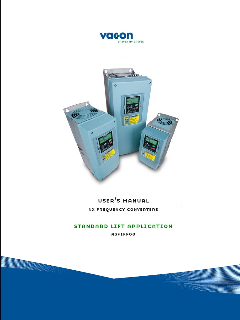 Vacon NX Lift Application Manual UD00758L EN | PDF | Electric Motor | Parameter (Computer ...
