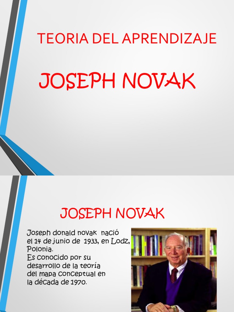 Teoría del aprendizaje de Joseph Novak y los mapas conceptuales | PDF | Evaluación ...
