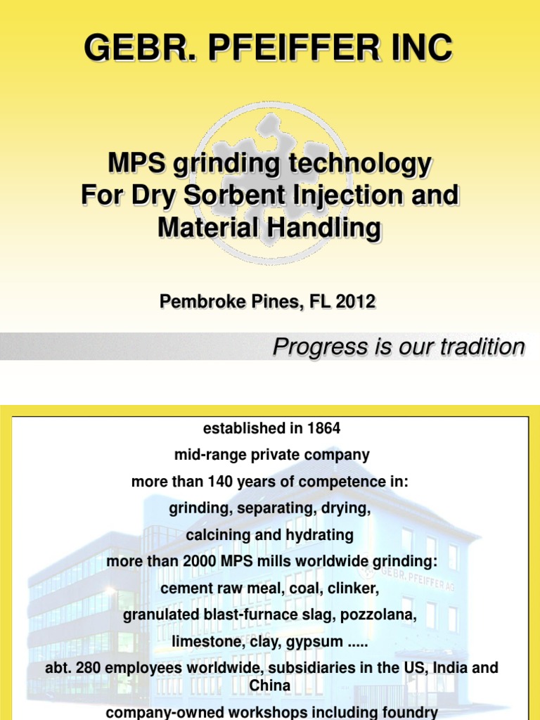 Blaz Jurko - GEBR. Pfeiffer - MPS Grinding Technology PDF | PDF ...