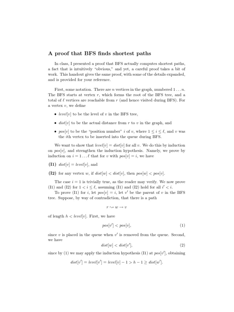 Bfs Find Shortest Path On Unweighted Graph | PDF | Vertex (Graph Theory ... Bfs Find Shortest Path On Unweighted Graph | PDF | Vertex (Graph Theory ...