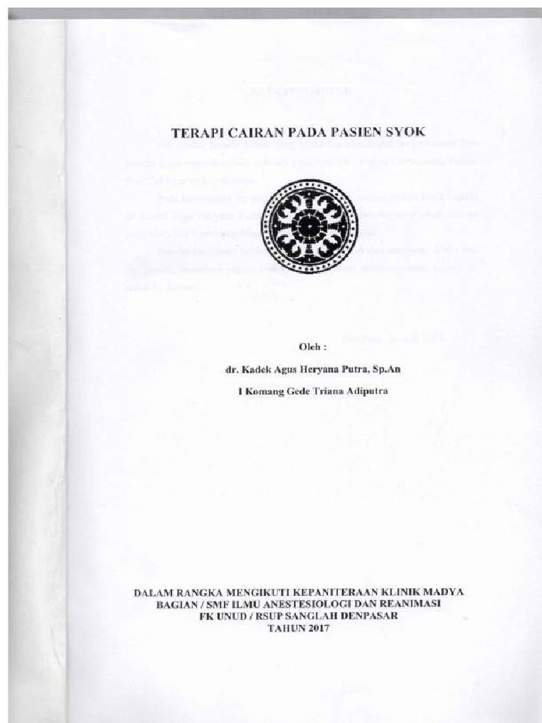 Terapi Cairan PDF | PDF
