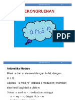 Aritmatika Modulo: Pengertian dan Contoh | PDF