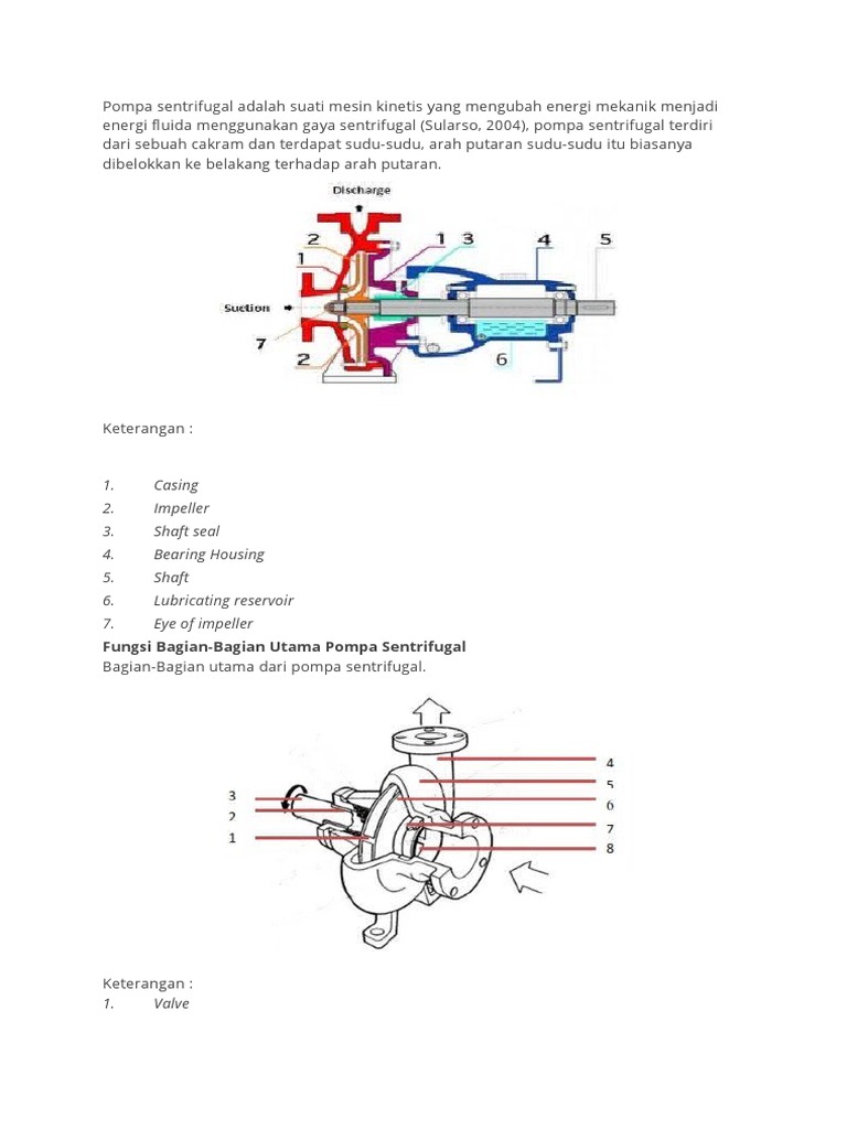 Pompa Sentrifugal Materi | PDF