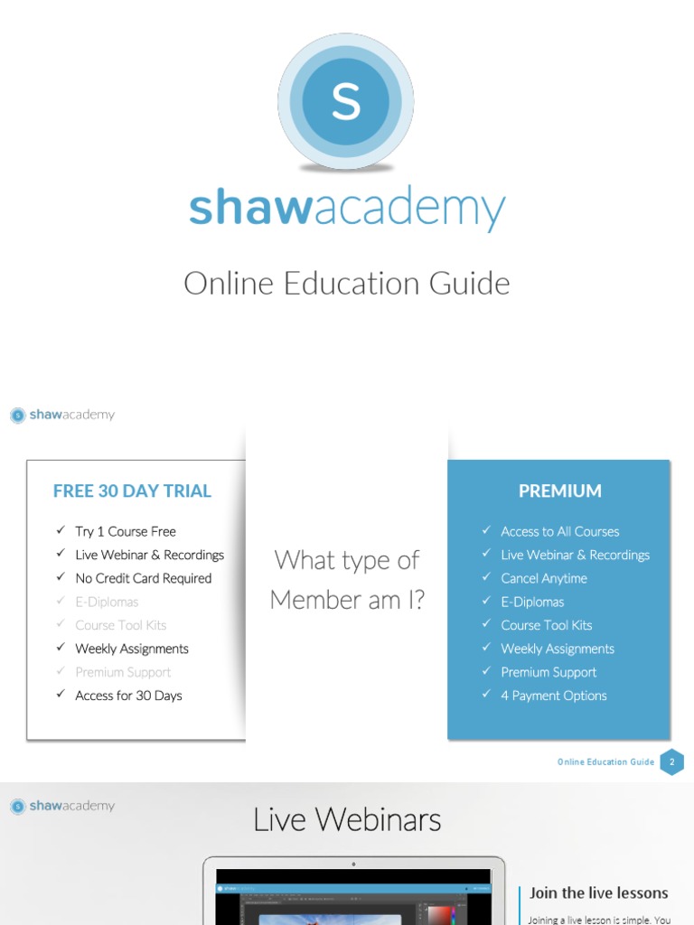 Shaw Academy Online Education Guide | PDF | Web Conferencing | Distance ...