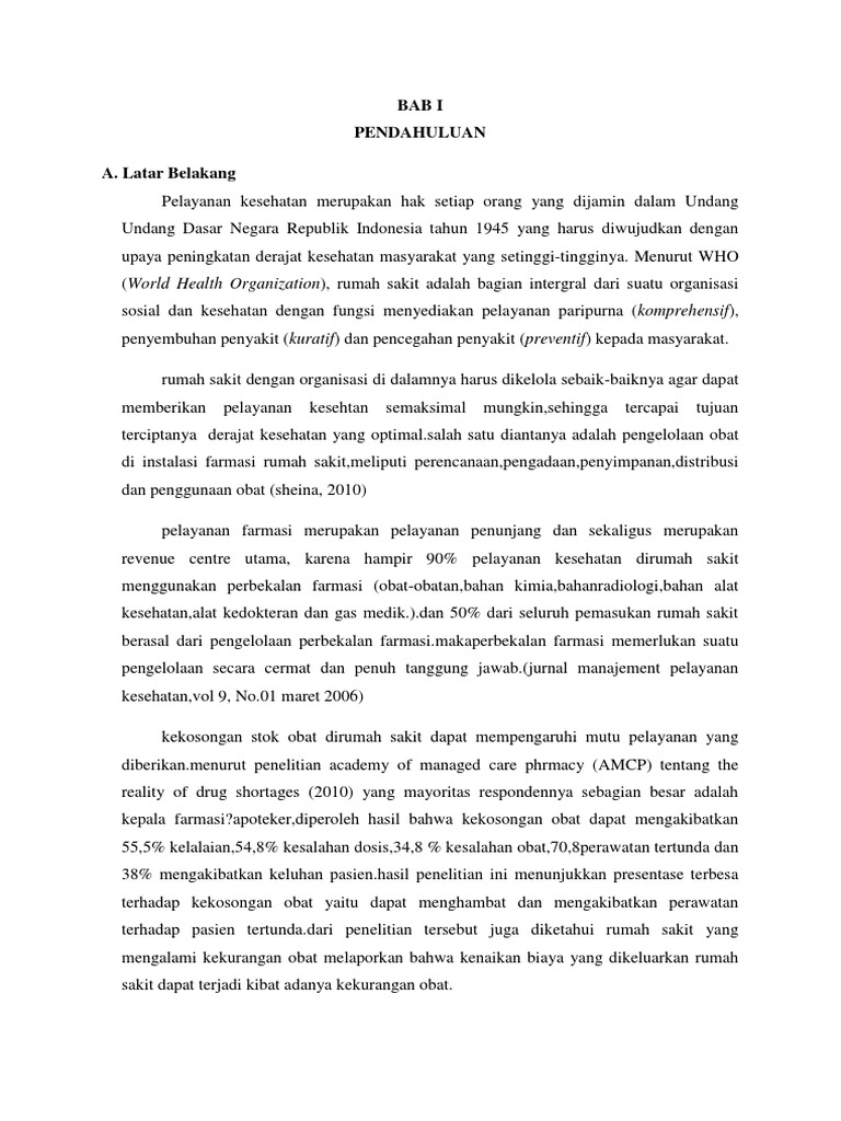 Bab 1 Proposal | PDF