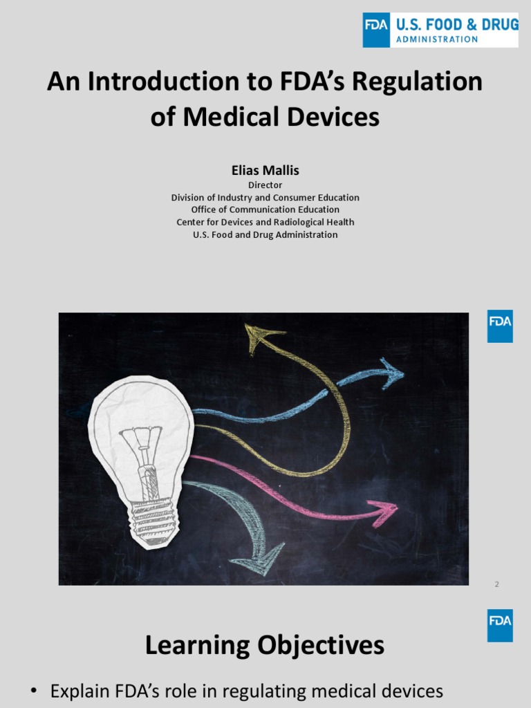 FDA Medical Device Regulation Guide | PDF | Federal Food | Medical Device