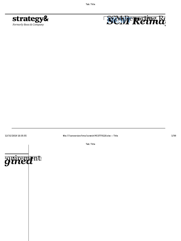 Reporting Requirements SCM - TCS Format - v2.3 (First Cut) | PDF ...