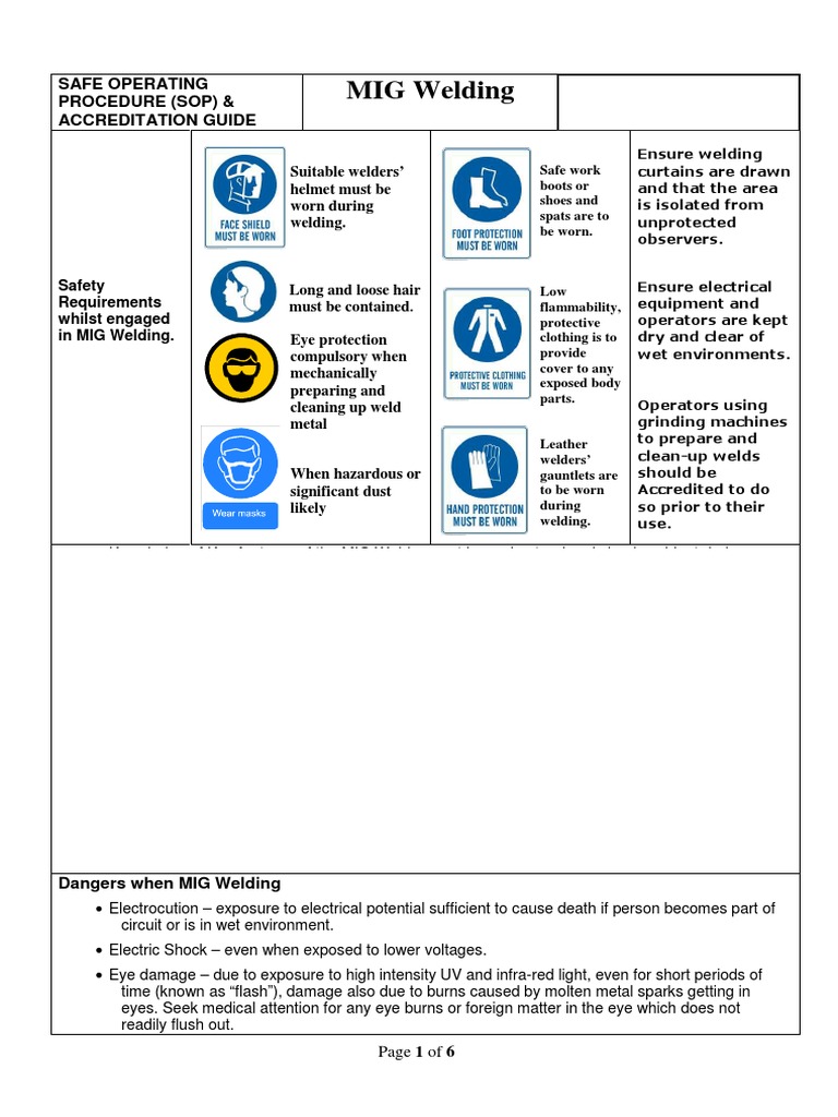 Welding Sop | PDF | Welding | Construction