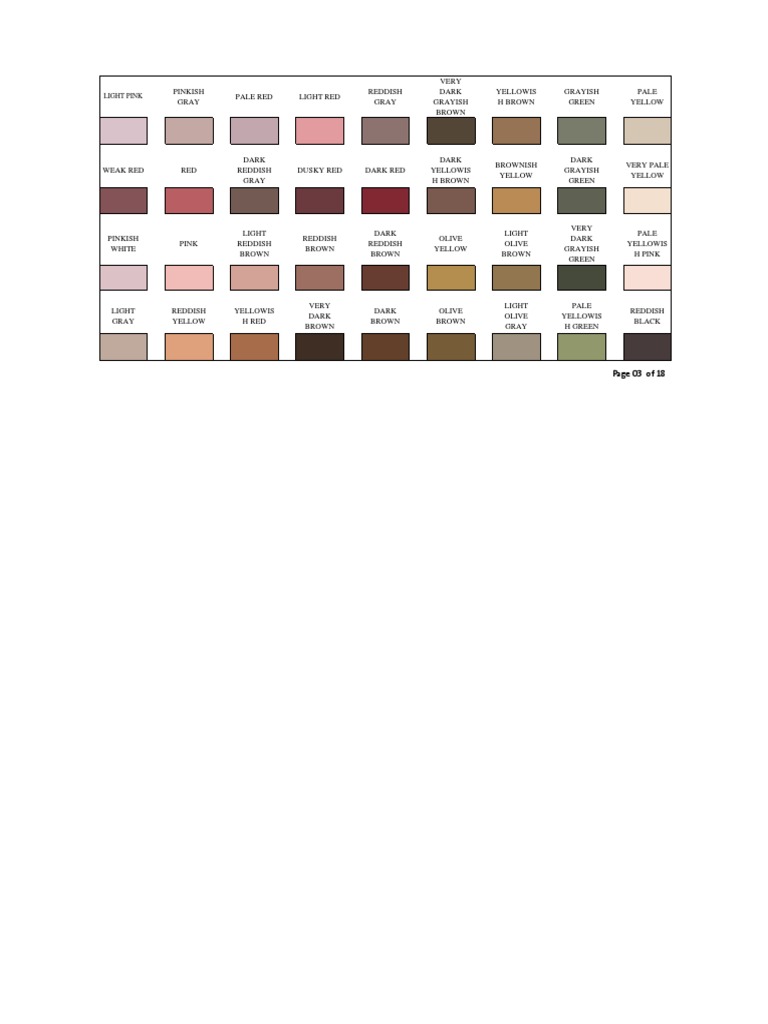 Munsell Soil Colour Book 07.08 | PDF | Brown | Grey