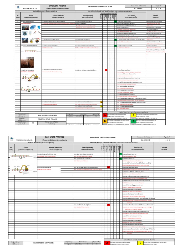 Jsa-M-0043-Installation Underground Piping | PDF