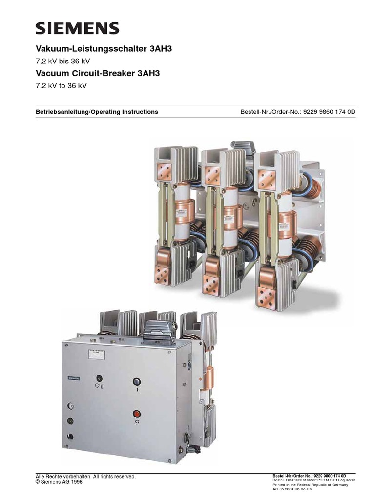 11kV Switchgear Manual | PDF