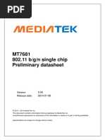 MediaTek MTK MT6357 Product Brief v1 0 | PDF | Battery Charger | Computing