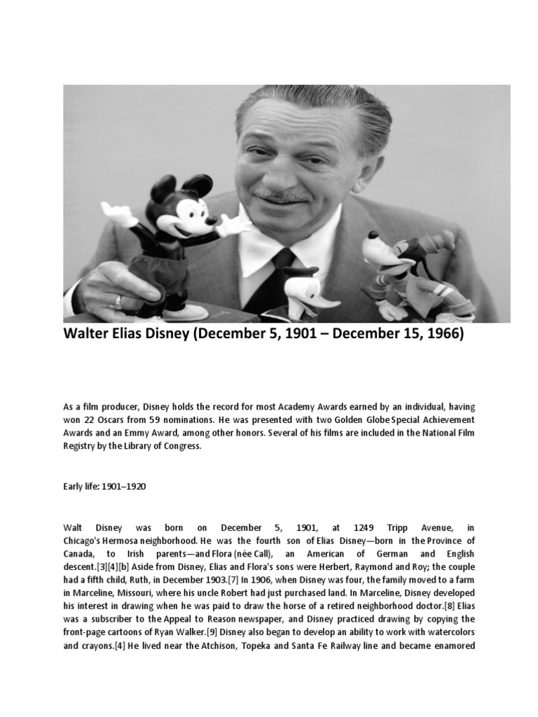 Walt Disney | PDF | Walt Disney