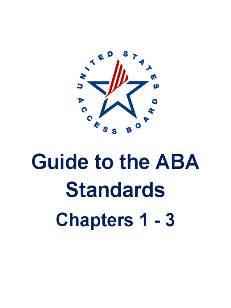 ABA Standards Guide Chapters 1 - 3 PDF | PDF | Accessibility ...