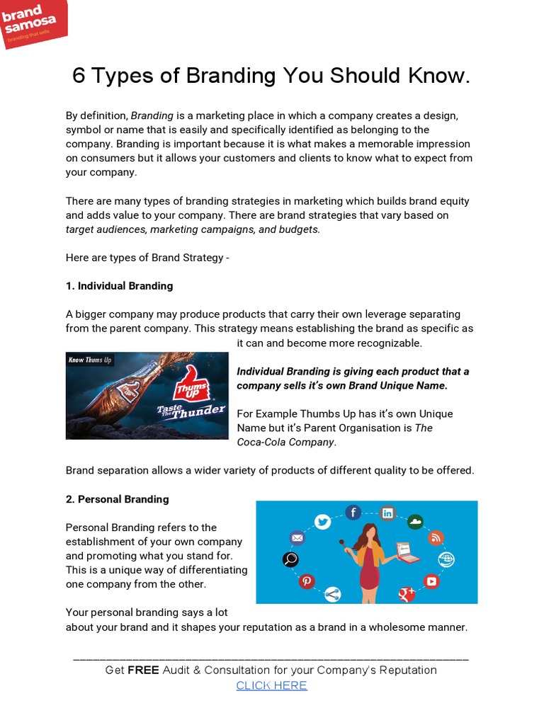 6 Types of Branding You Should Know. | PDF | Brand | Brand Management