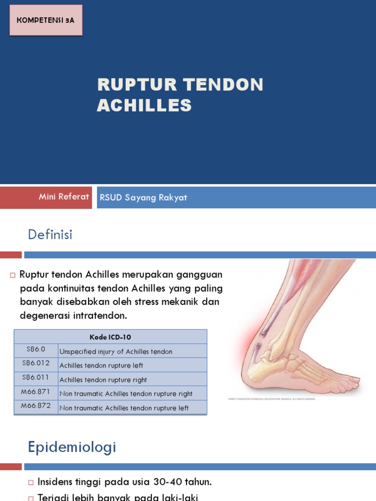Ruptur Tendon Achilles | PDF