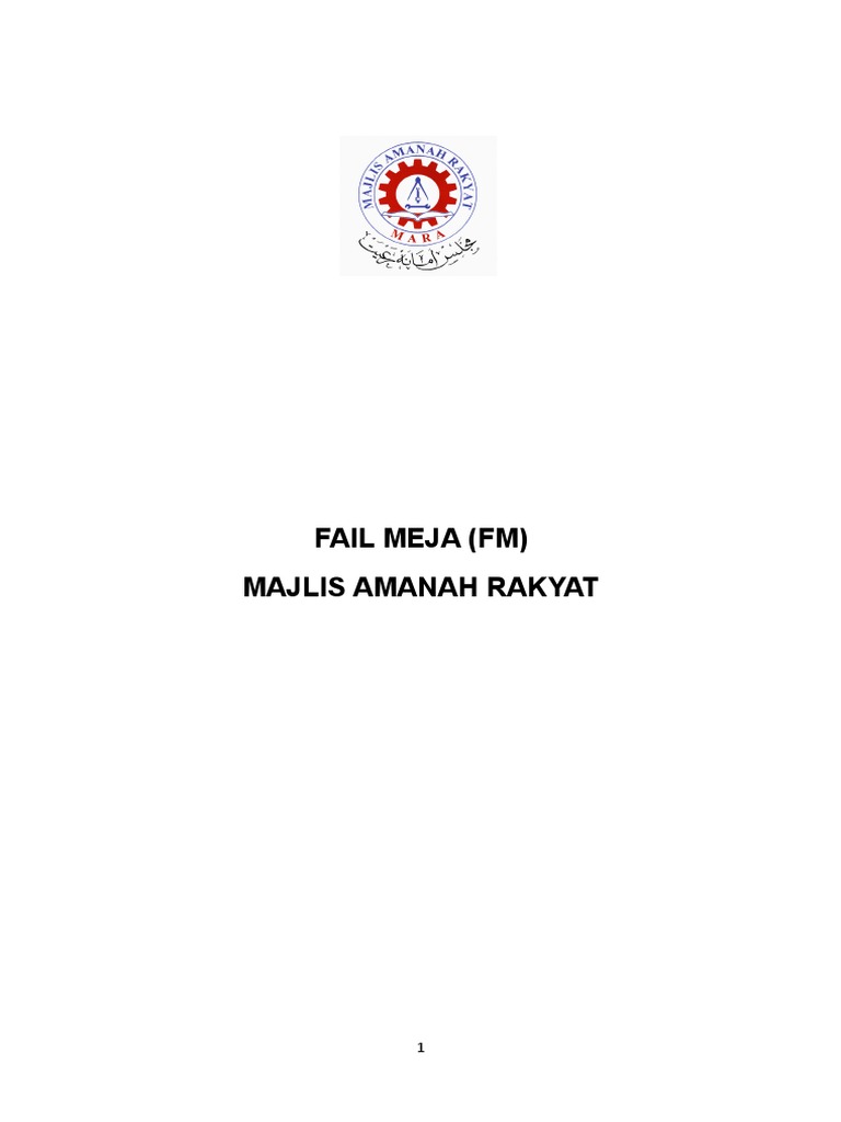 Template Fail Meja - Pensyarah | PDF