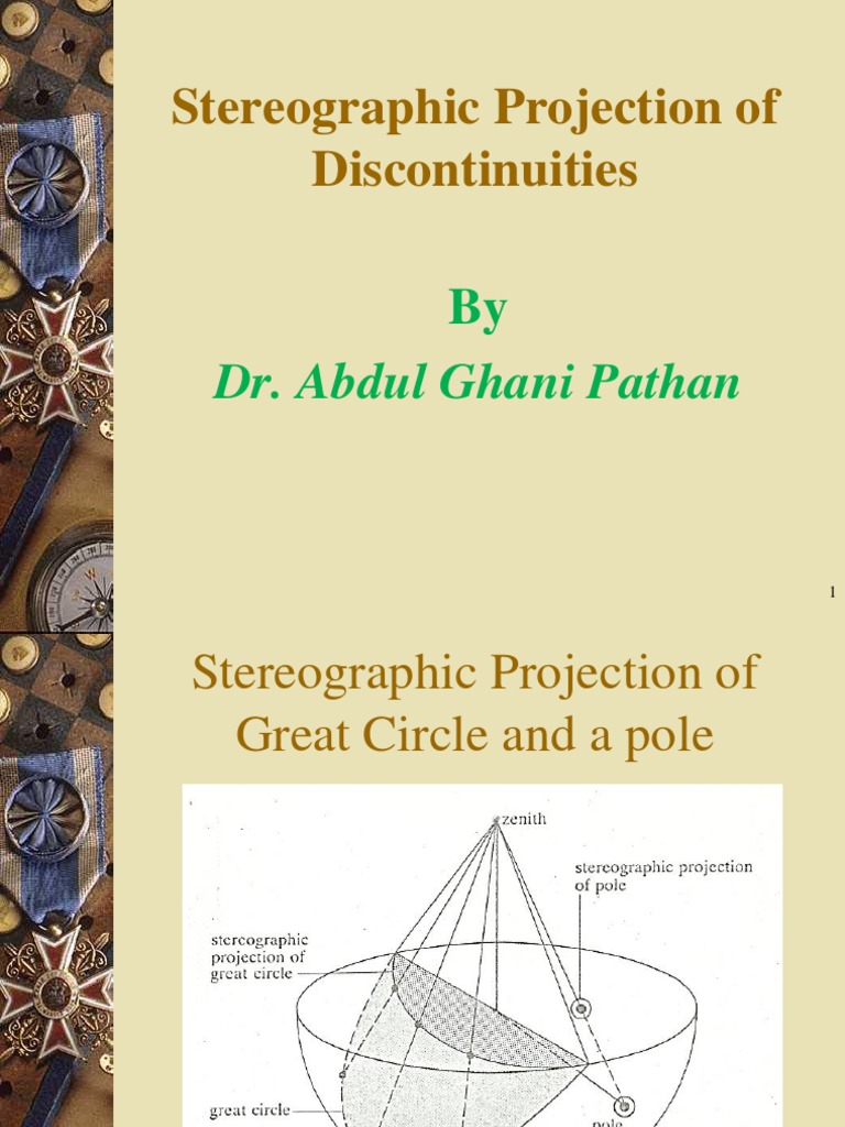 Stereographic Projection Techniques in Geology | PDF | Space | Geometry