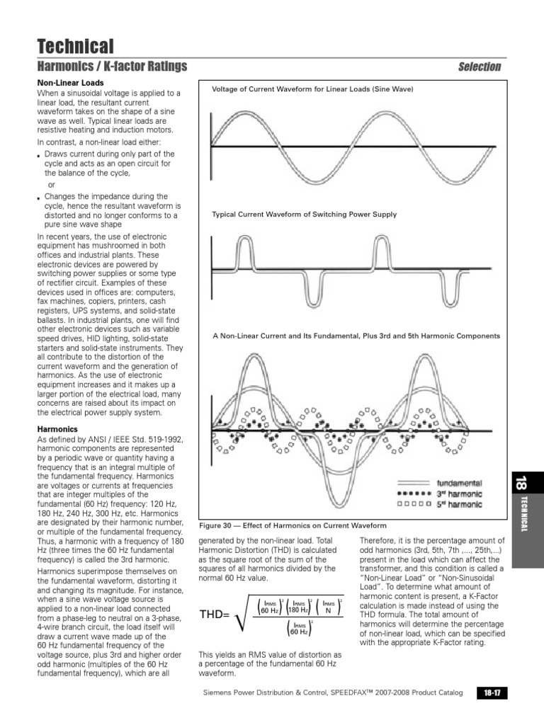 Harmonics - K-Factor Ratings | PDF | Physics | Electromagnetism