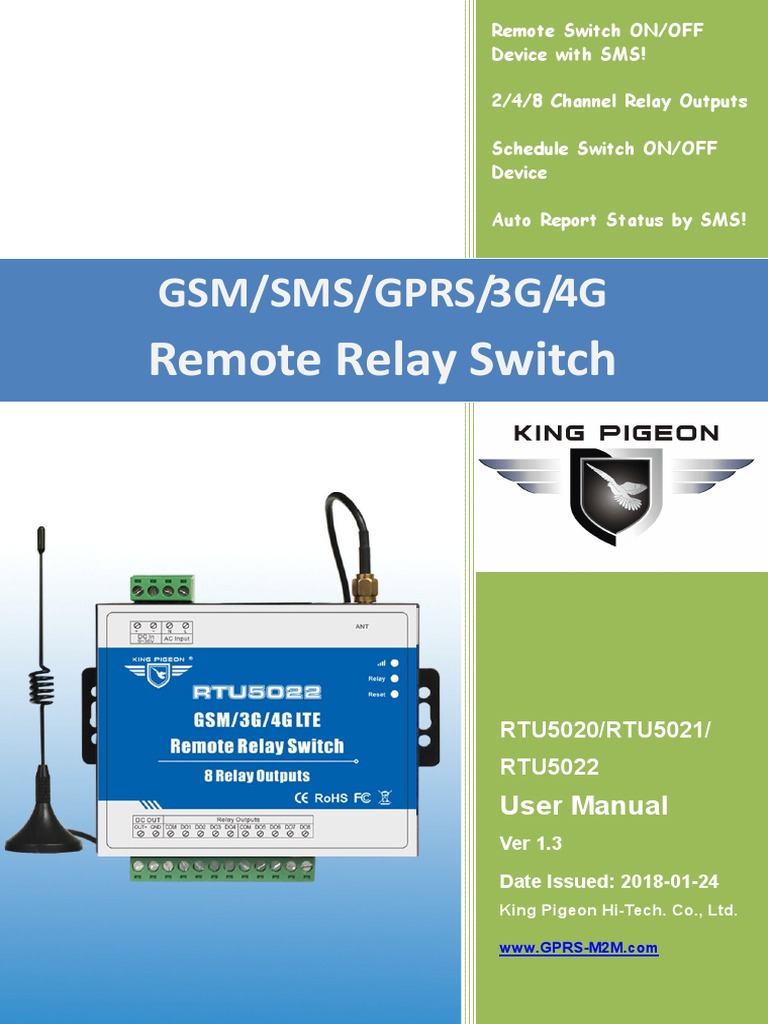Comprehensive User Manual for GSM/SMS/GPRS/3G/4G Remote Relay Switches ...